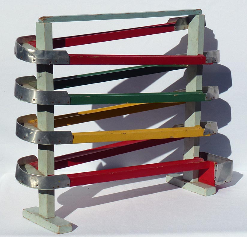 Vintage colorful marble game toy ramp. | eBay