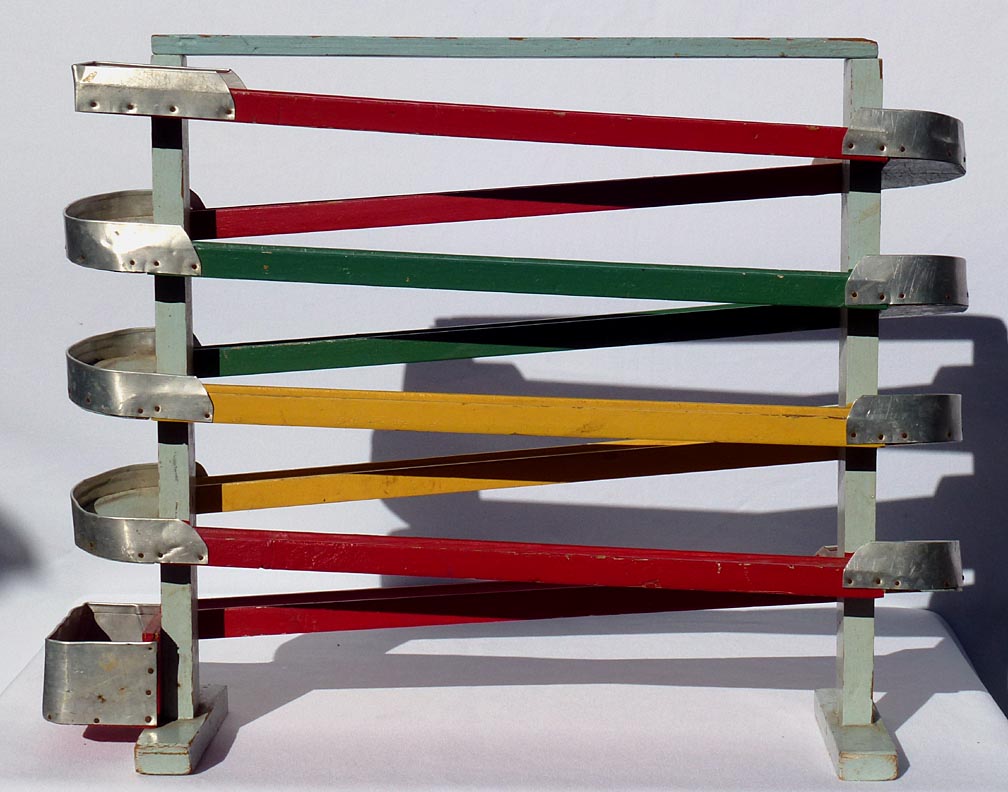 Vintage colorful marble game toy ramp. | eBay